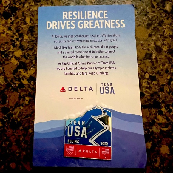 Delta | Jewelry | Delta Airlines Team Usa Lapel Pin | Poshmark